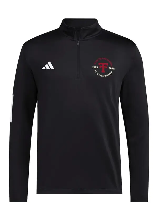 Adidas Texas Tech Red Raiders 100 Year Anniversary Half-zip Golf Jacket - Black / White / Ncaa-txt-7tb