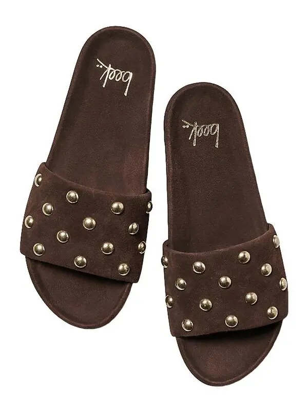 Beek Gallito Studded Slide Sandals - Brown