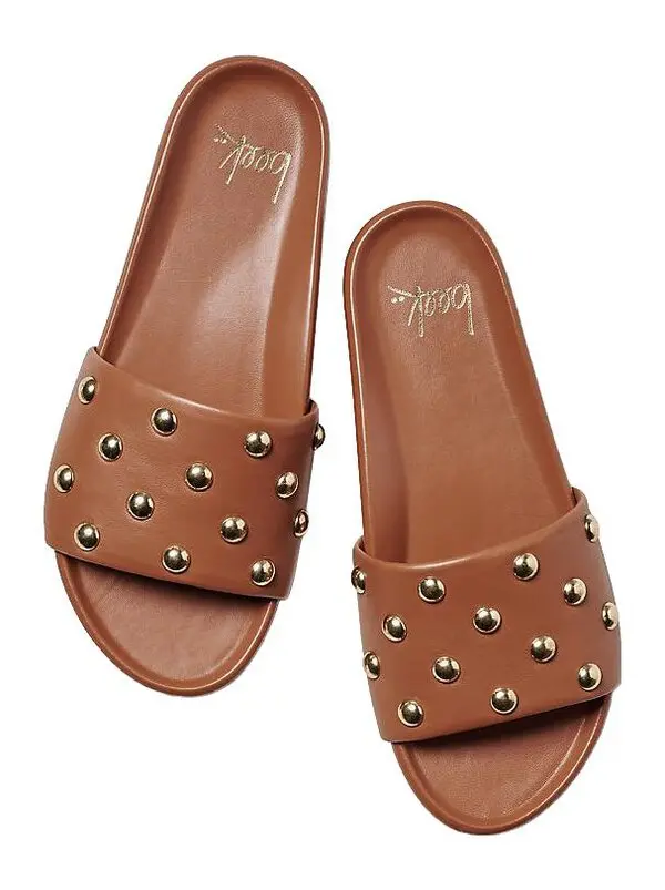Beek Gallito Studded Slide Sandals - Tan