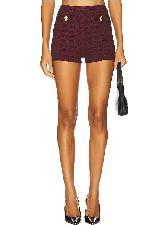 Retrofete Sandra Short - Burgundy