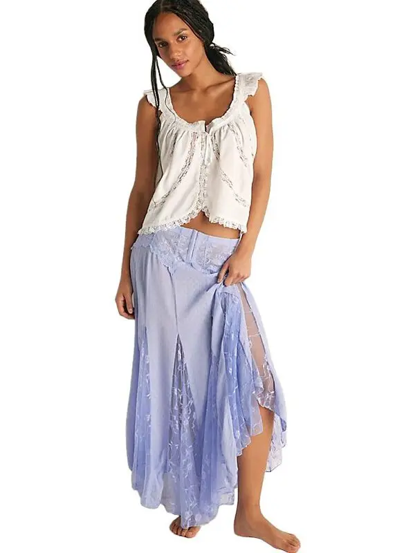 Free People Intimately Maxi Half Slip - Baby Lavender
