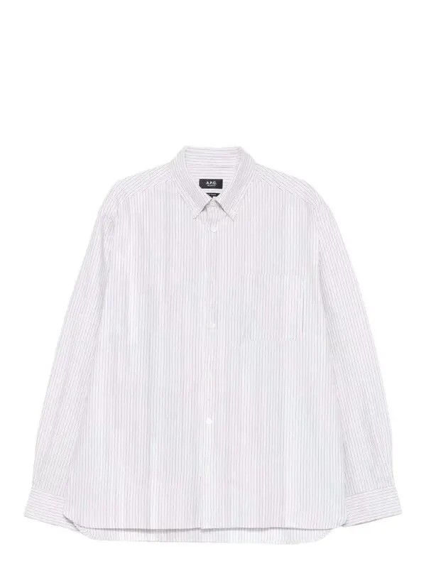 A.p.c. Striped Button-down Shirt - White