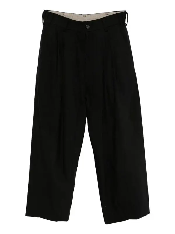 ZIGGY CHEN Pleated Trousers - Black