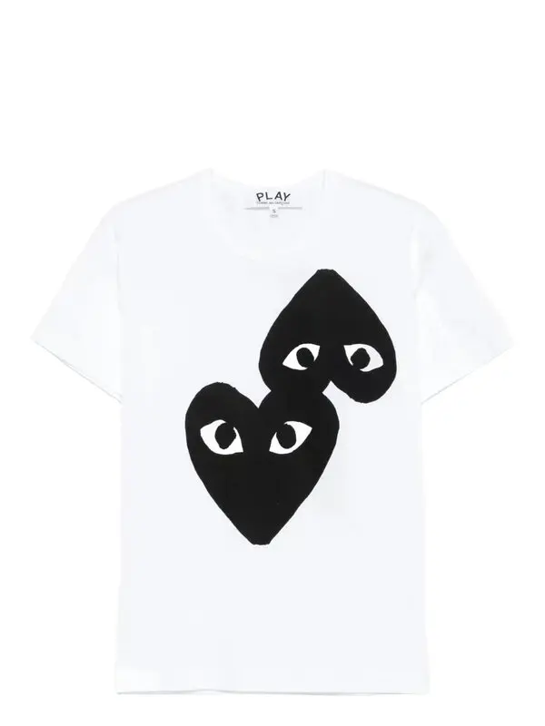 Play Comme Des Garcon Logo T-shirt - White