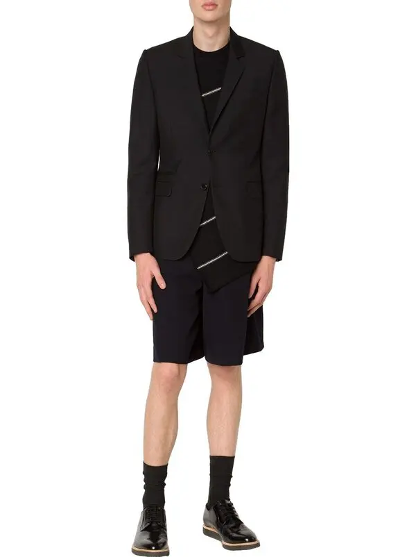 Comme Des Garçons Asymmetric Exposed Seam Sweater - Black