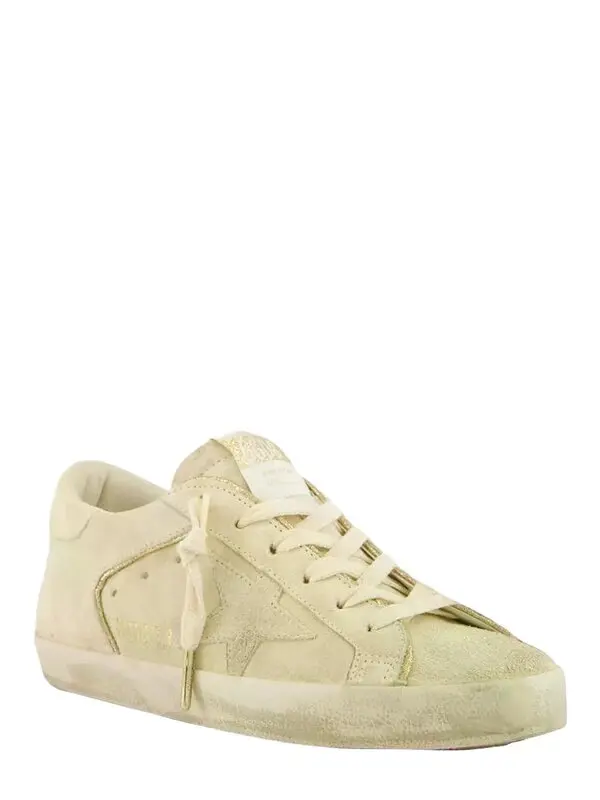 GOLDEN GOOSE Glitter-piping Suede Sneakers - Neutrals