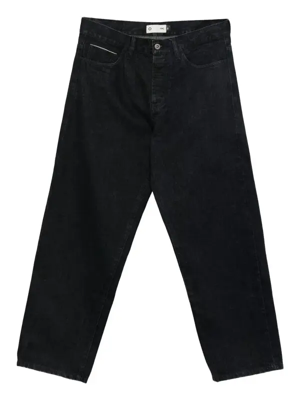 TRC Five-pocket Straight Leg Jeans - Black