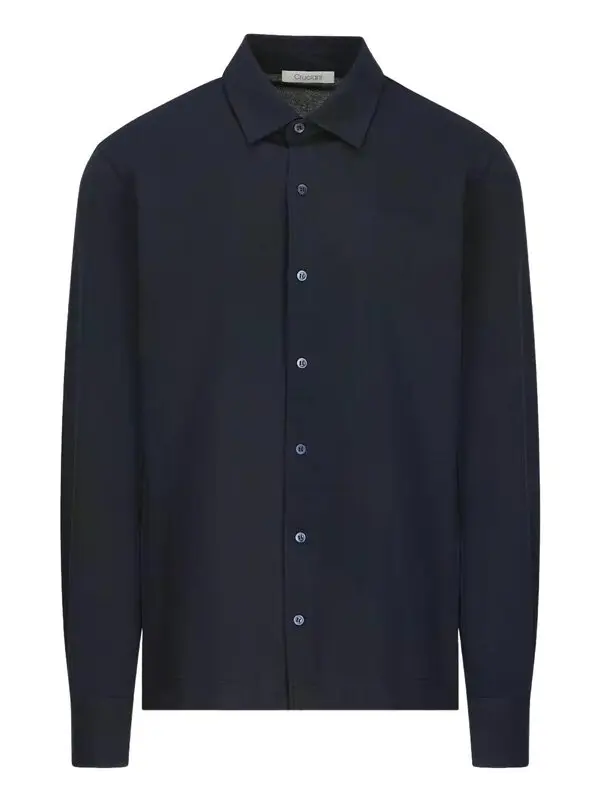 CRUCIANI Button-cuff Shirt - Blue