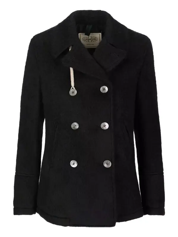 CAMPLIN Double-breasted Coat - Black
