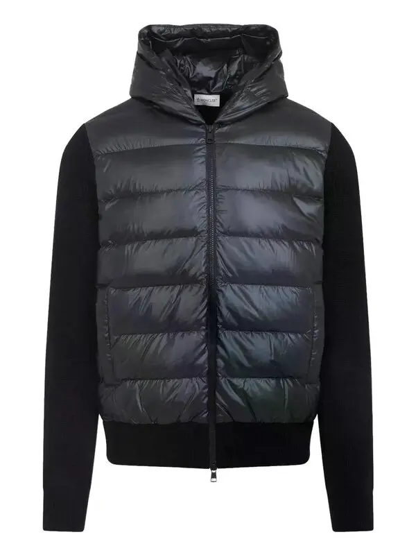 Moncler Hooded Quilted Jacket - Black