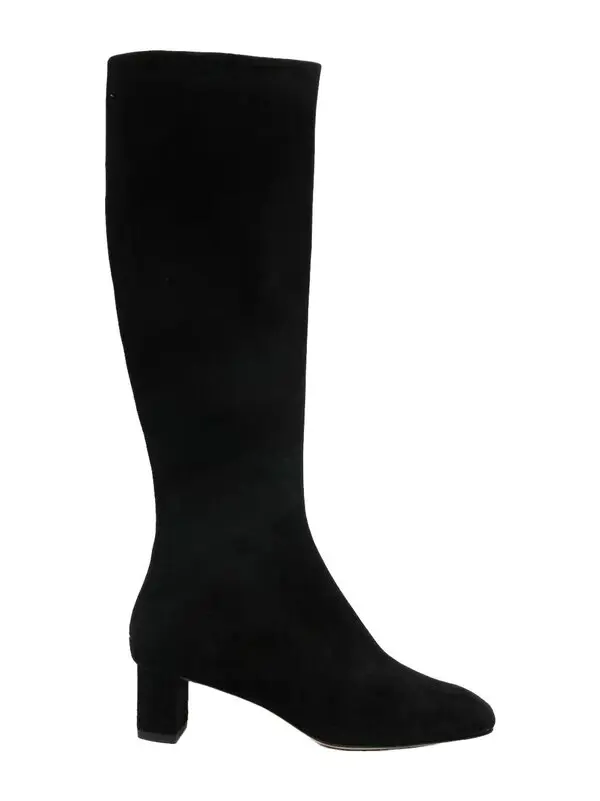AeydĒ 45mm Suede Knee High Boots - Black