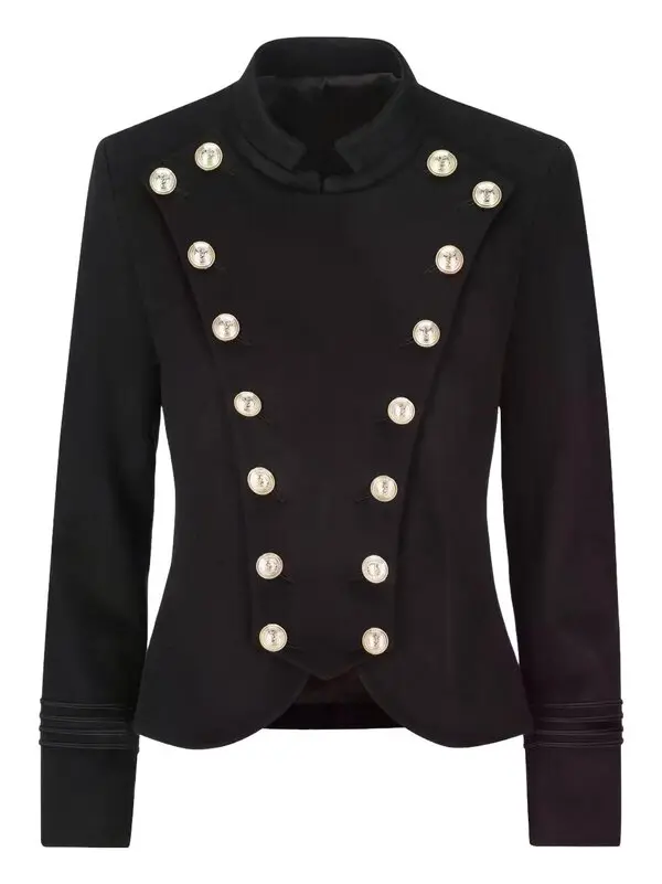 IL TABARRO Buttoned Fitted Jacket - Black