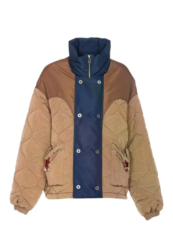 MARBELL Quilted Padded Jacket - Brown