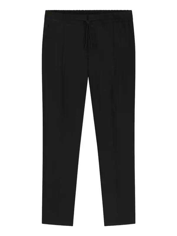 Hugo Boss Drawstring-waist Trousers - Black