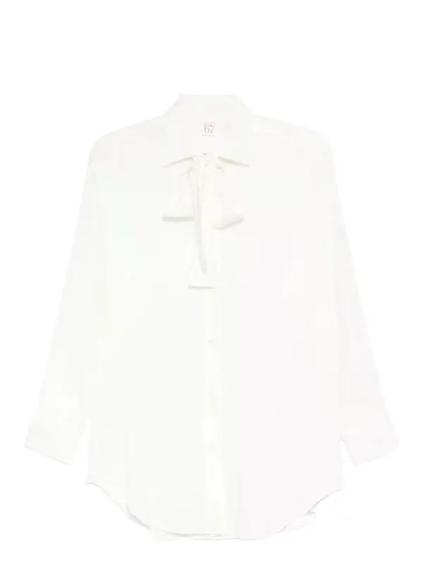 ARCHIVIO '67 Bow-detail Shirt - White