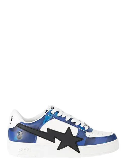 A BATHING APE Bape Sta Os #1 M1 Leather Trainers - Blue