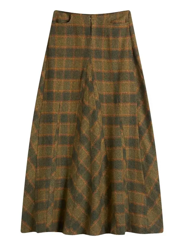 Our Legacy Rebel Maxi Skirt - Vilnius Low Twist Check