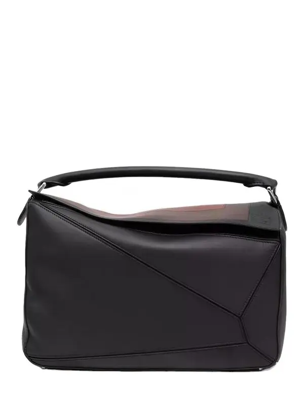 Loewe Panel Shoulder Bag - Black