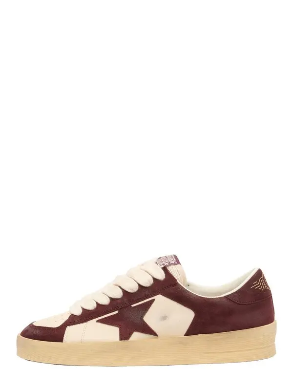 GOLDEN GOOSE Stardan Sneaker - Bordeaux/cream