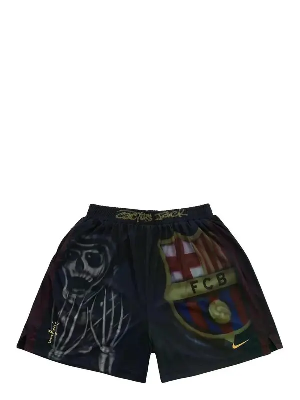 TRAVIS SCOTT X Nike X Fc Barcelona Skeleton Home Shorts - Black