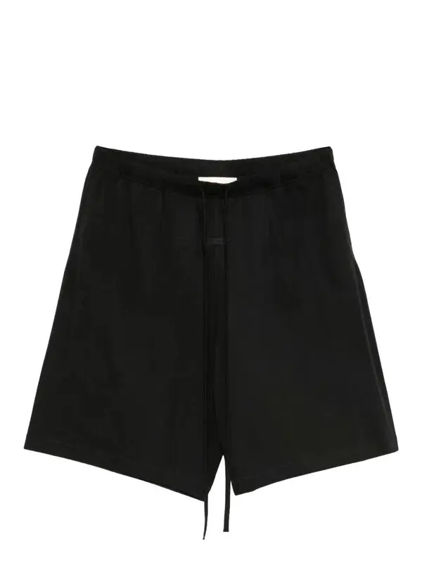 Fear Of God Logo Patch Shorts - Black