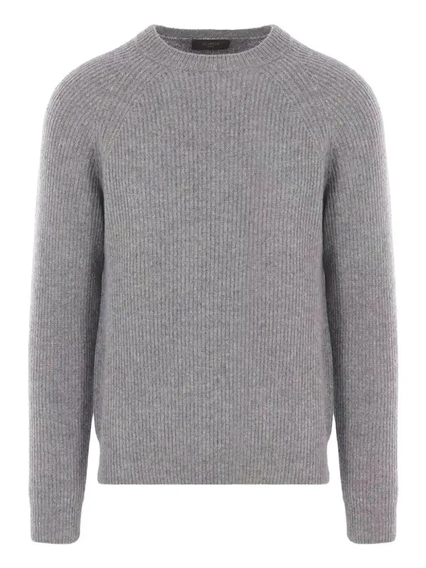 ZANONE Ribbed Raglan-sleeve Sweater - Grey