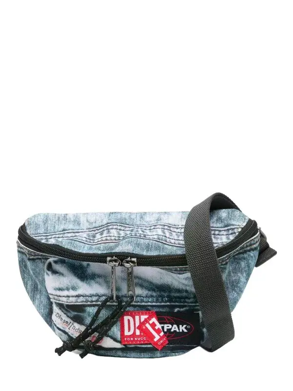 EASTPAK X Diesel Denim-print Belt Bag - Blue