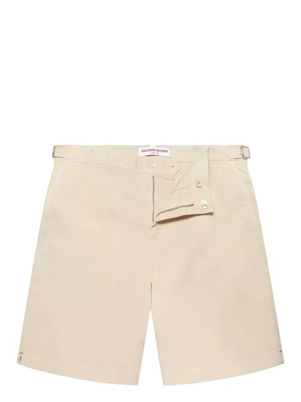 Orlebar Brown Belted Stretch-cotton Shorts - Neutrals