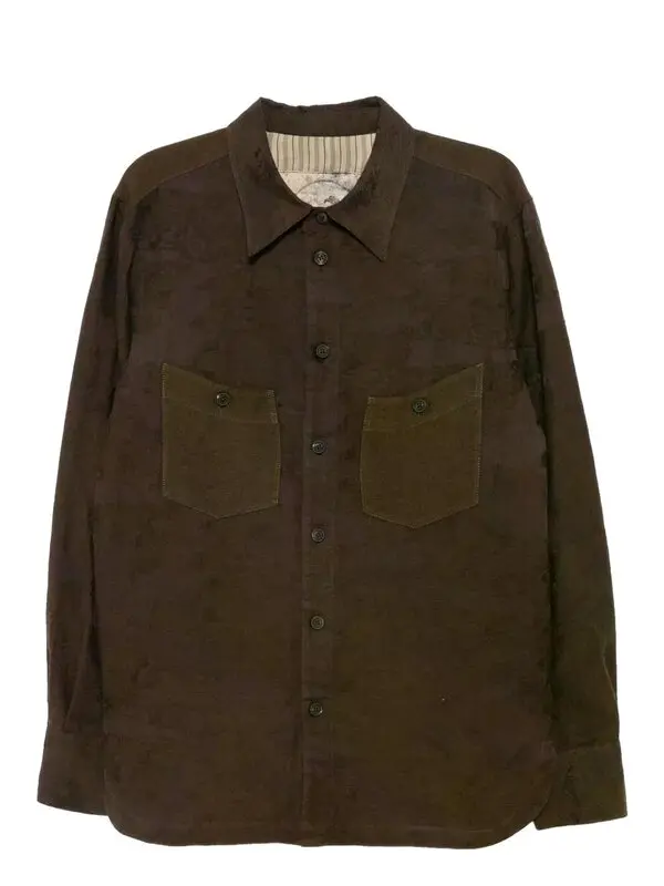 ZIGGY CHEN Cotton Shirt - Brown