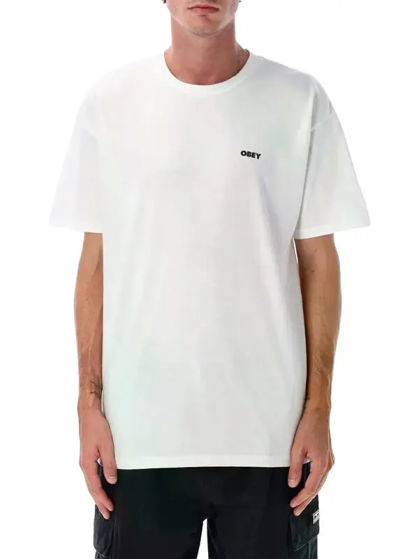 Obey World In Flames T-shirt - White