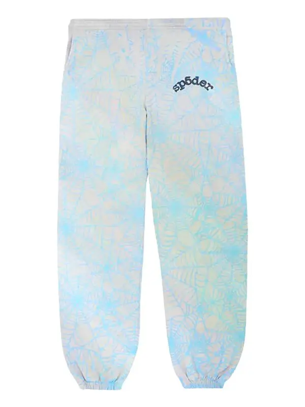 SP5DER Spiderweb-print Sweatpants - Grey