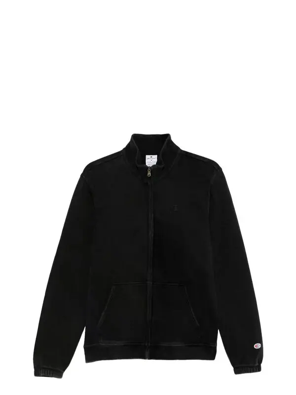 Champion Zip-up High-neck Sweatshirt - Black