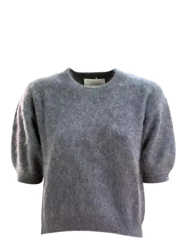 LISA YANG Puff-sleeve Mohair Sweater - Grey