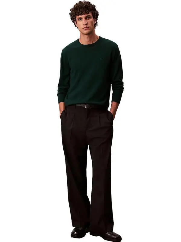 Calvin Klein Merino Wool Classic Sweater - Miami Green