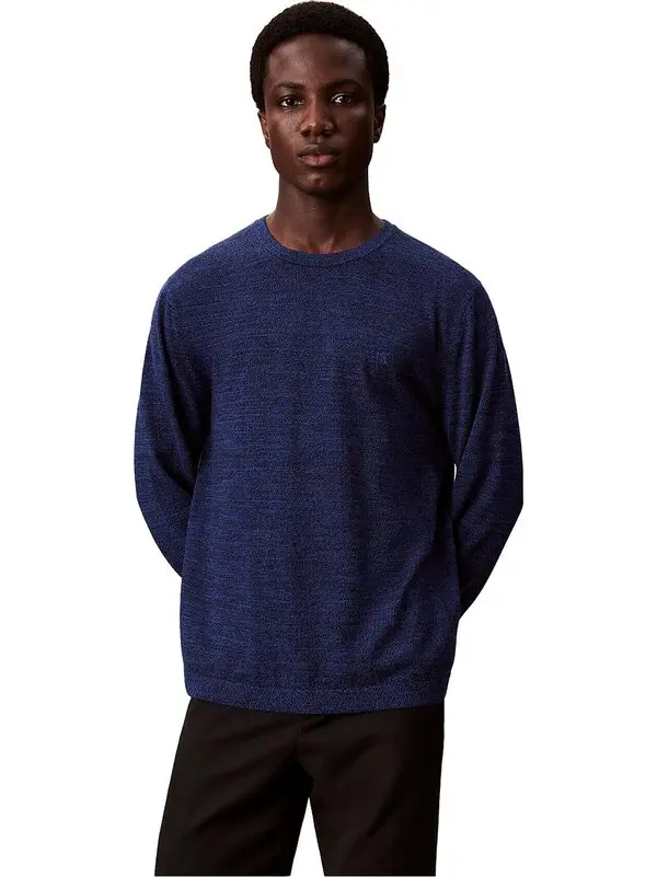 Calvin Klein Merino Wool Classic Sweater - Ocean Tides Mouline