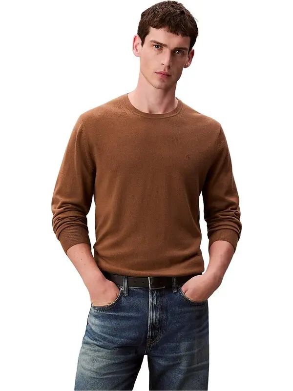 Calvin Klein Merino Wool Classic Sweater - Thrush