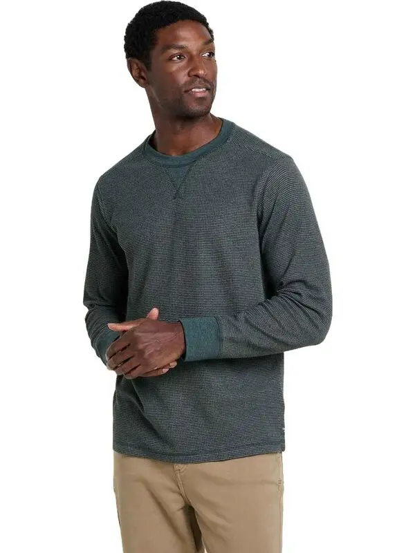 TOAD & CO Framer Ii Long Sleeve Crew Neck Waffle Knit Top - Serrano Pattern