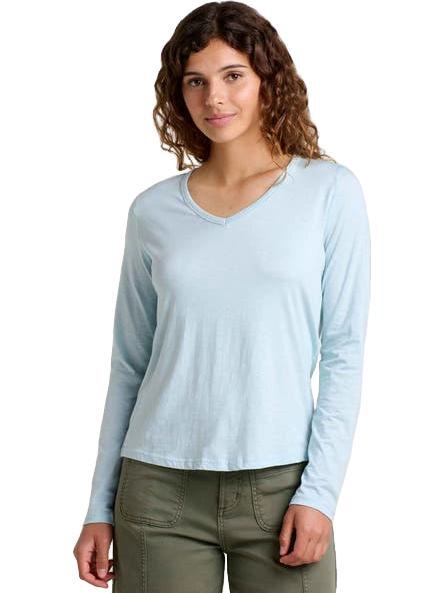 TOAD & CO Marley Long Sleeve V-neck Tee - Skyway