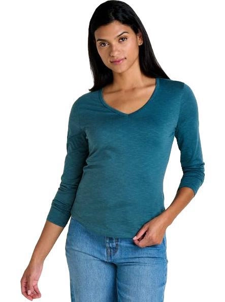 TOAD & CO Marley Long Sleeve V-neck Tee - Twilight