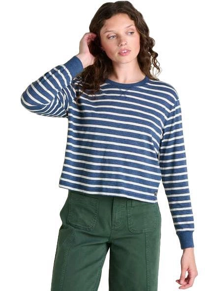 TOAD & CO Boundless Jersey Long Sleeve Tee - Canal Pattern