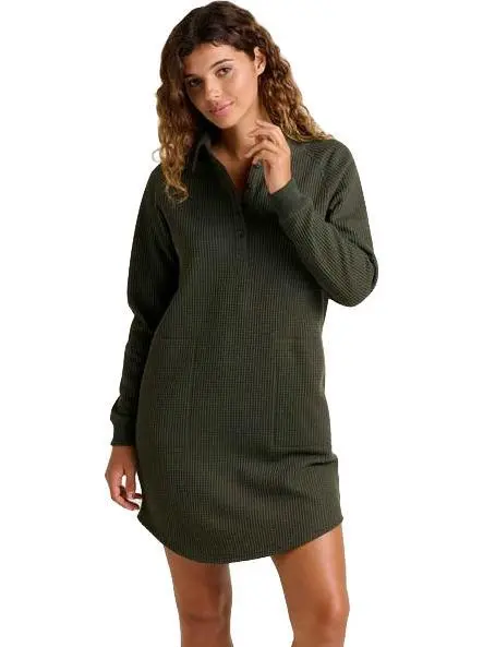 TOAD & CO Bitterroot Long Sleeve Shirt Dress - Olive