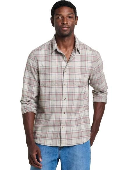 TOAD & CO Pinevale Long Sleeve Shirt - Limestone Pattern