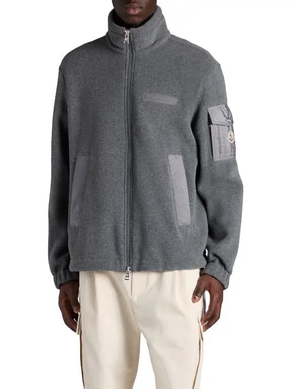 Moncler Fleece Jacket - Iron Gray Melange