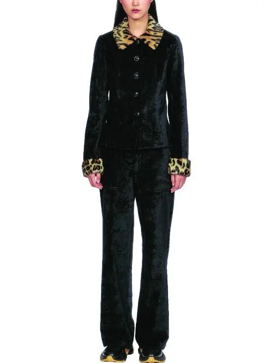 Anna Sui Velour Jacket - Black