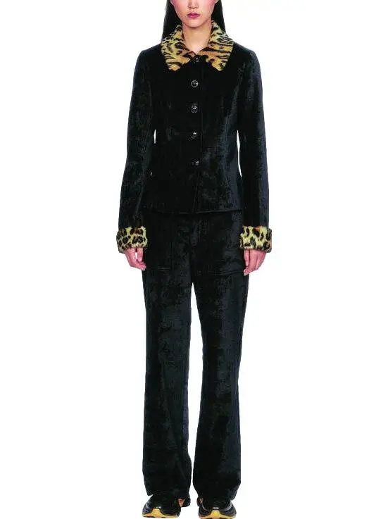 Anna Sui Velour Jacket - Black