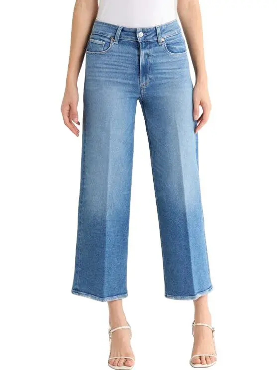 Paige Sasha High-waist Wide-leg Jeans - Buckingham