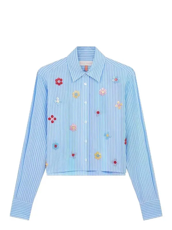 Mira Mikati Sequin-embellished Shirt - Blue
