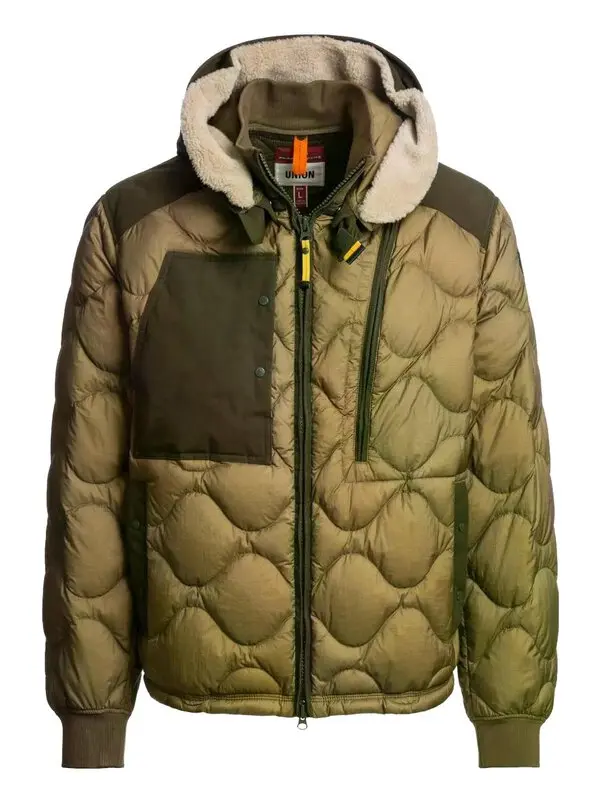 PARAJUMPERS Quilted Hooded Jacket - Green