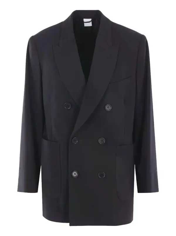 Aspesi Double-breasted Blazer - Black