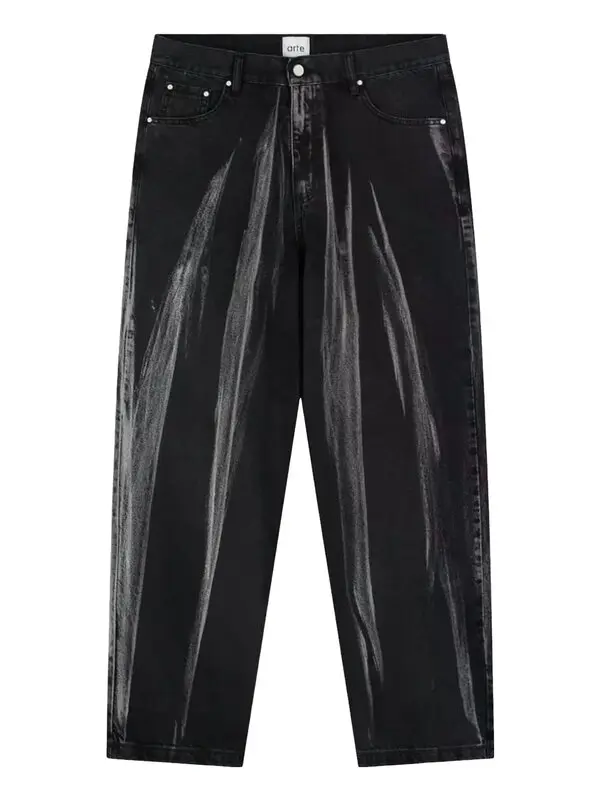 ARTE ANTWERP Washed Trousers - Black